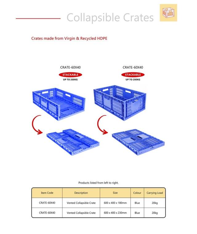 Collapsible Crates | Plastics, Warehouse, Boxes, Bags, Port Elizabeth